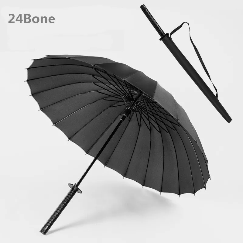 Creative Long Handle Large Windproof Samurai Sword Umbrella Japanese ...