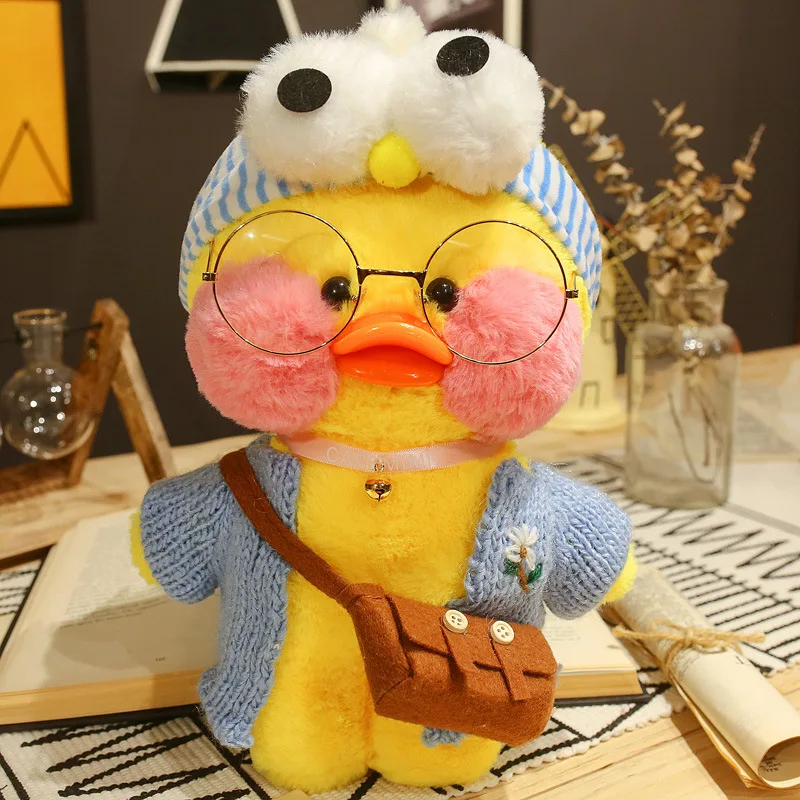 30cm Pato Plush Lalafanfan Duck Cute Stuffed Toys yellow Duck Hug ...