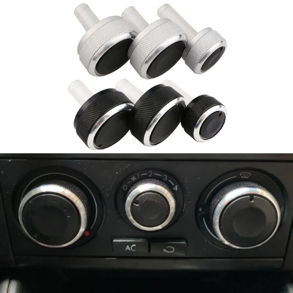 3Pcs-Car-Air-Conditioning-Knob-AC-Knob-Heat-Control-Switch-Button-for ...