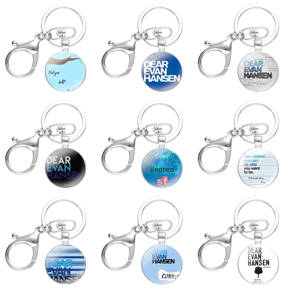 Keychain-Handmade-Glass-Cabochon-Key-Ring-Holder-Pendant-Key-Chains ...