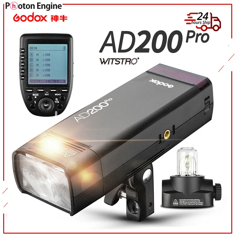 Godox AD200Pro Outdoor Flash Light 200Ws TTL 2.4G x system 1/8000 HSS 0 ...