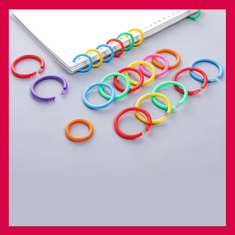 16mm-Plastic-Ring-Binder-DIY-Albums-Circle-Loose-leaf-Book-Hoops ...