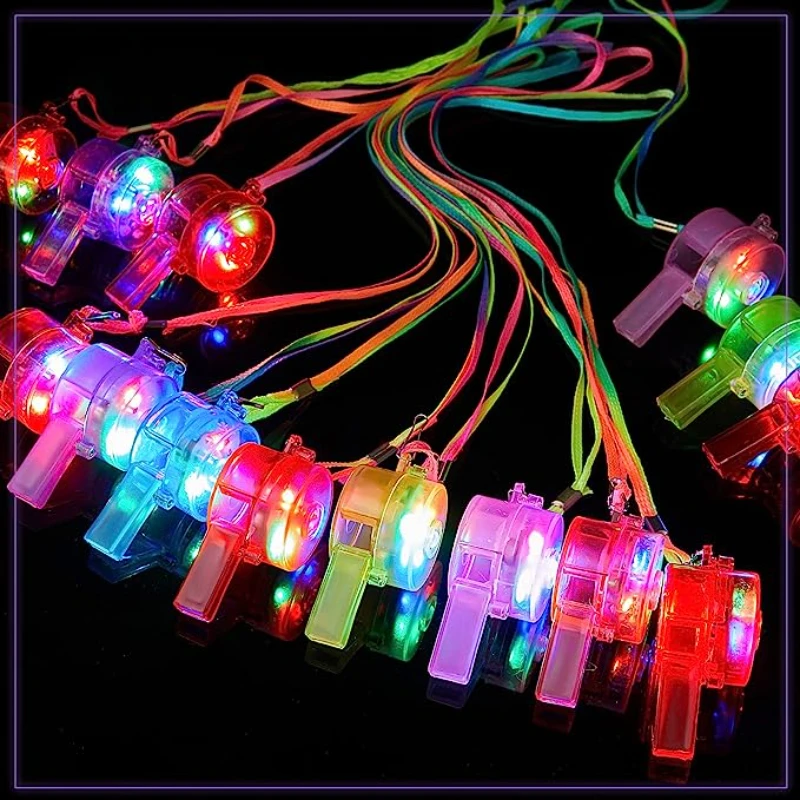 10-30pc-LED-Light-up-Whistle-Glow-Whistles-Flashing-Noisemaker-Whistles ...