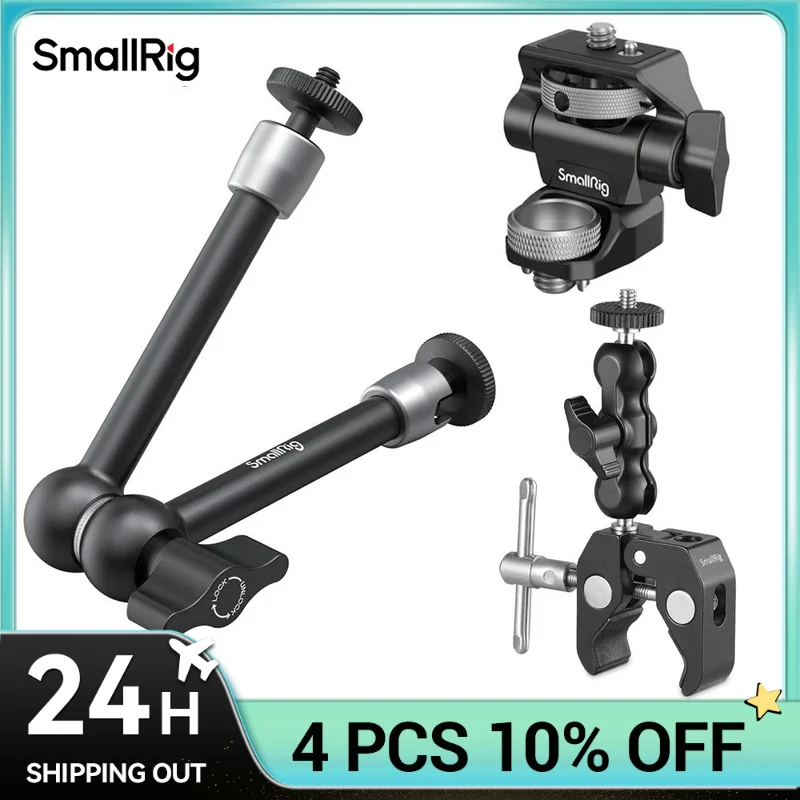 SmallRig Adjustable Camera Monitor Holder with Swivel and Tilt Features ...