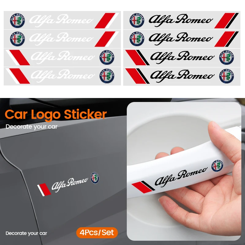 4pcs-Creative-Car-Logo-Stickers-Door-Handle-Sticker-Body-Rear-View ...