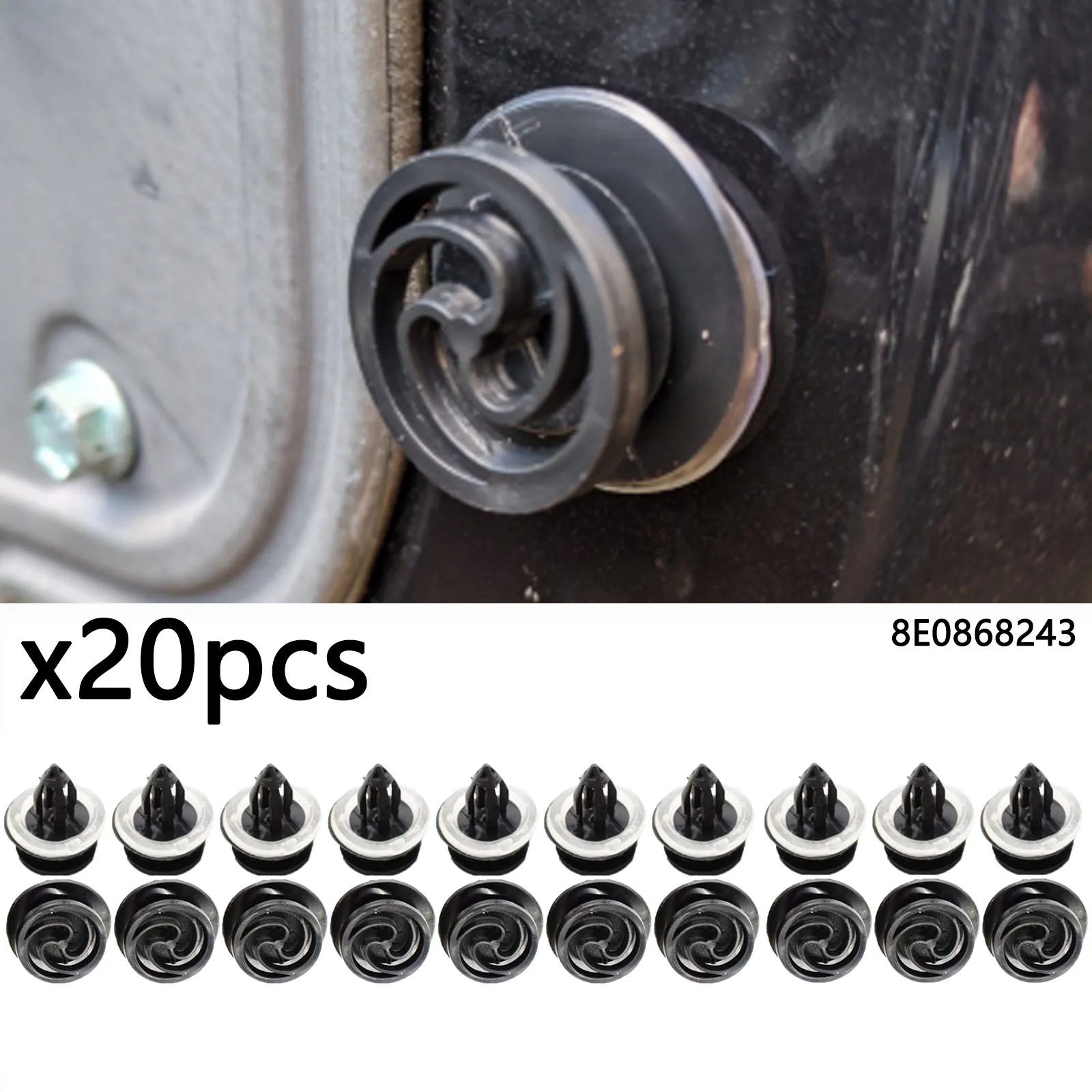 20Pcs Plastics Clips For Audi A3 8P A4 B6 B7 Interior Door Card ...