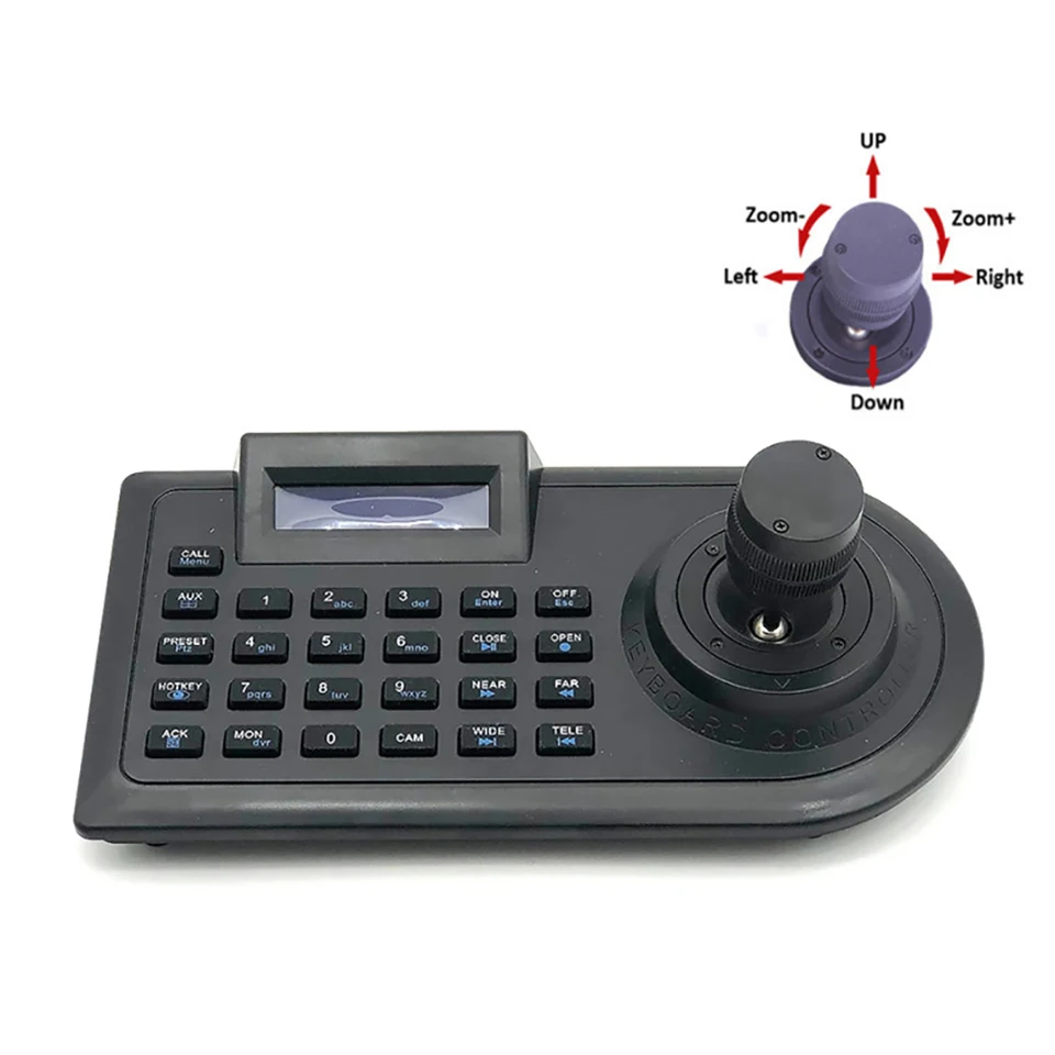 New Ptz Camera Controller With 3d Axis Joystick Lcd Keyboard Ebay