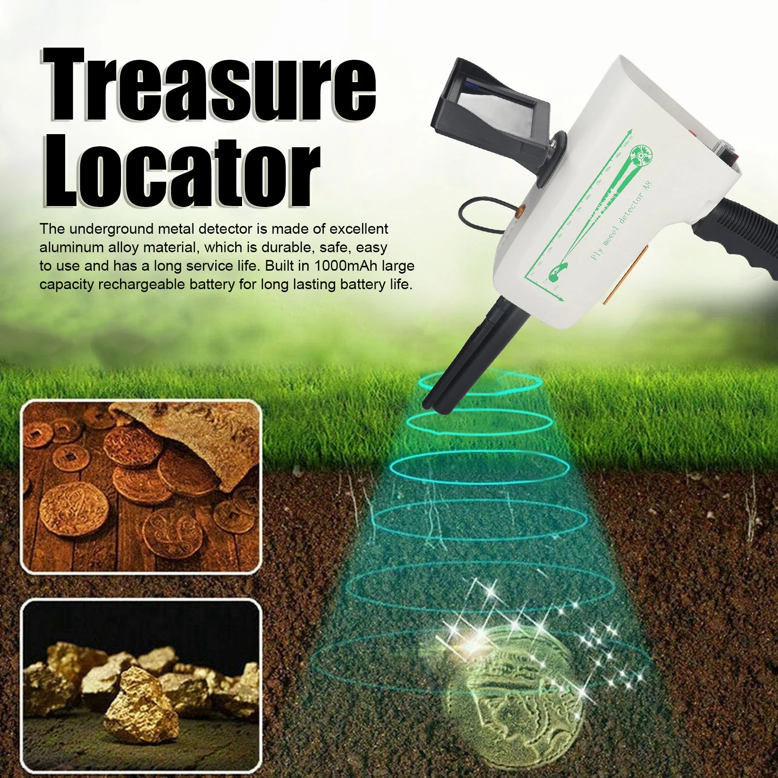 Long-Range-Gold-Detector-AC100-to-240V-Underground-Metal-Scanner-with ...