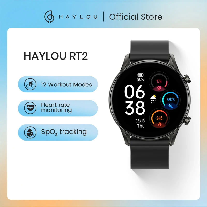 Face Blood Oxygen Monitor | Smart Watch Men Haylou Rt | Smartwatch ...