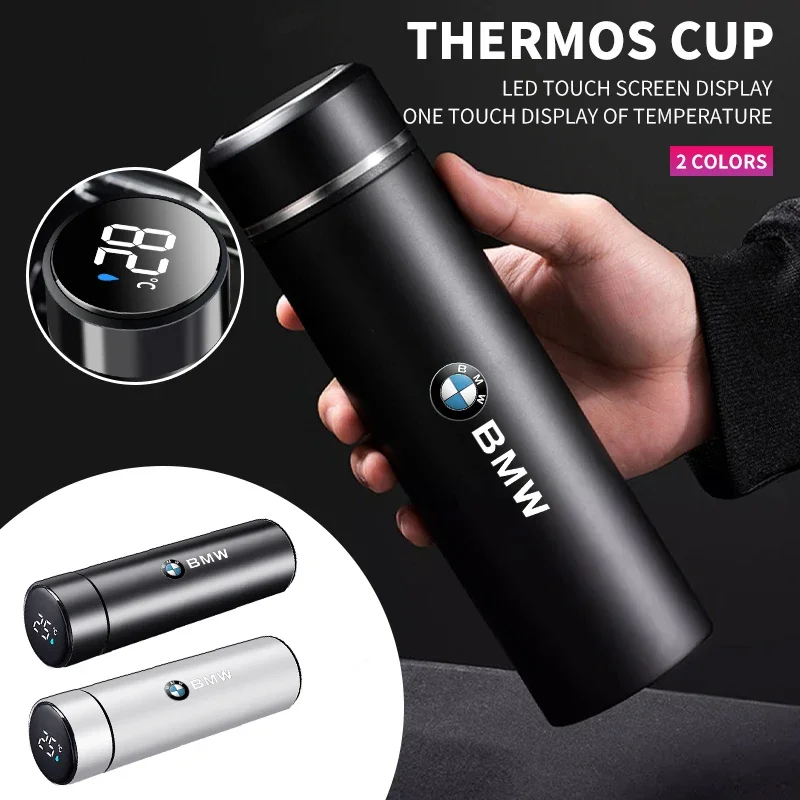 Car Smart Thermos Mug Water Bottle Cup Auto Accessories for BMW E46 E39 ...