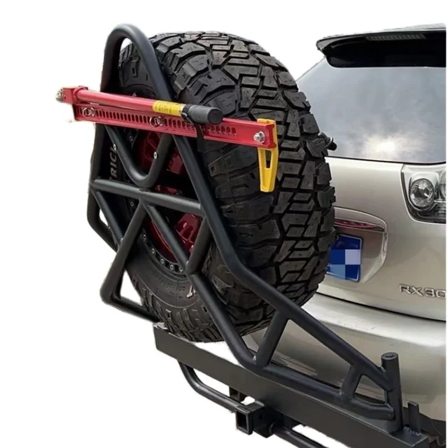 Hitch Mounted Spare Tire Carrier JW GX470 Tire Swing Out – Jwoffroad