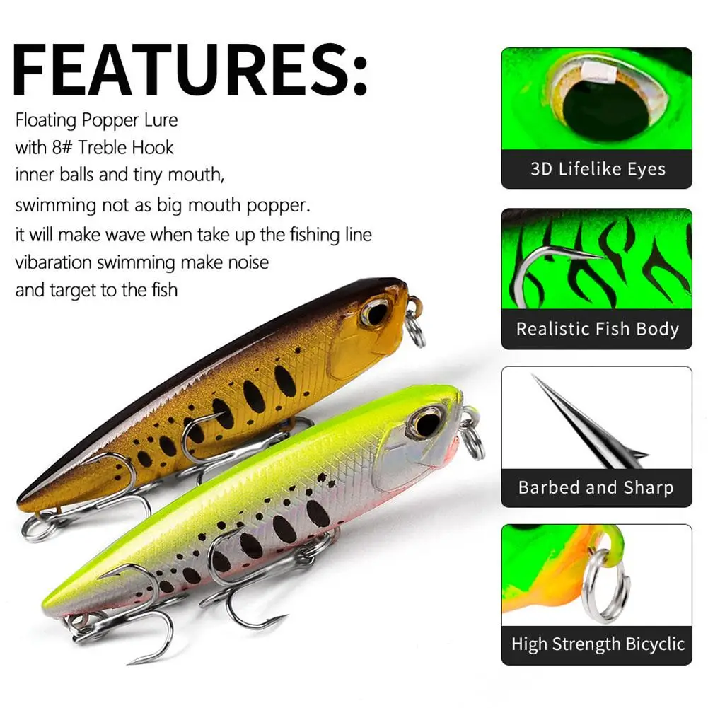 Artificial-6-5cm-5-5g-Topwater-Pencil-Dog-Walker-Fishing-Lures-With ...