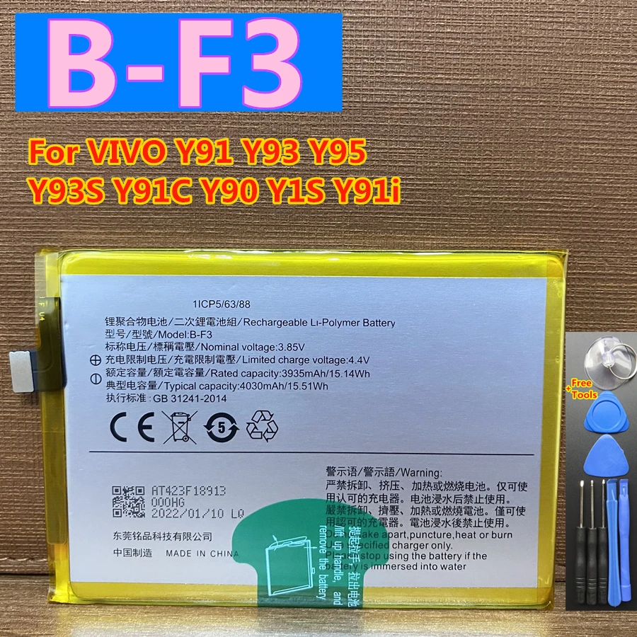 New Original B-F3 4030mAh Phone Battery for Vivo Y91 Y93 Y95 Y93S Y91C ...