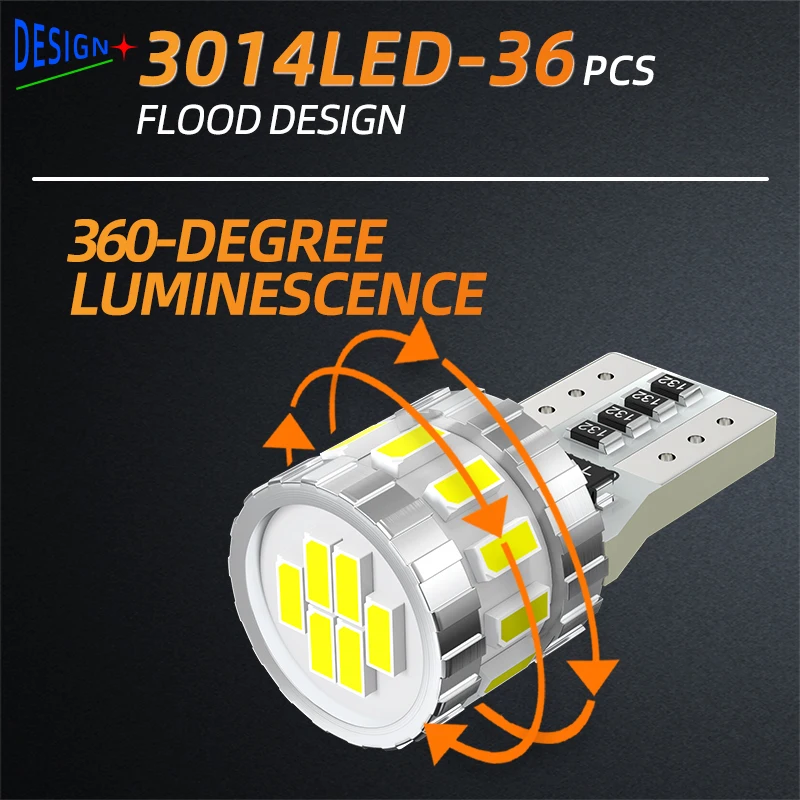 jiachi 50pcs 501 led replacement bulb for car t10 w5w 3014 18smd led ...