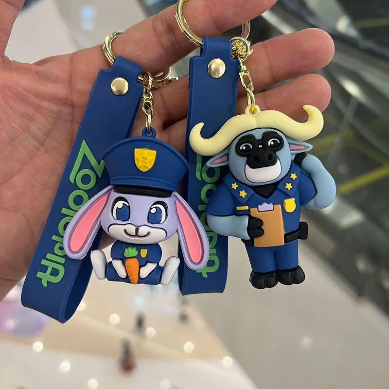 Disney-Movie-Zootopia-Keychain-Judy-Nick-Cartoon-Cute-Keyring-Gifts-for ...