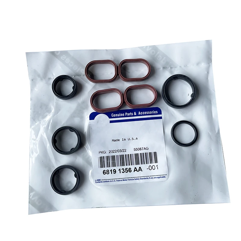 New-Genuine-One-Set-Oil-Cooler-Adapter-O-Ring-Seal-Kit-68191356AA-For ...