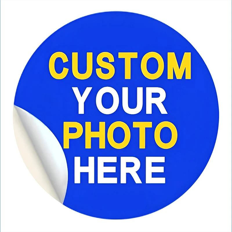 Custom Logo & Photo Stickers-Upload Your Design,Premium Waterproof ...