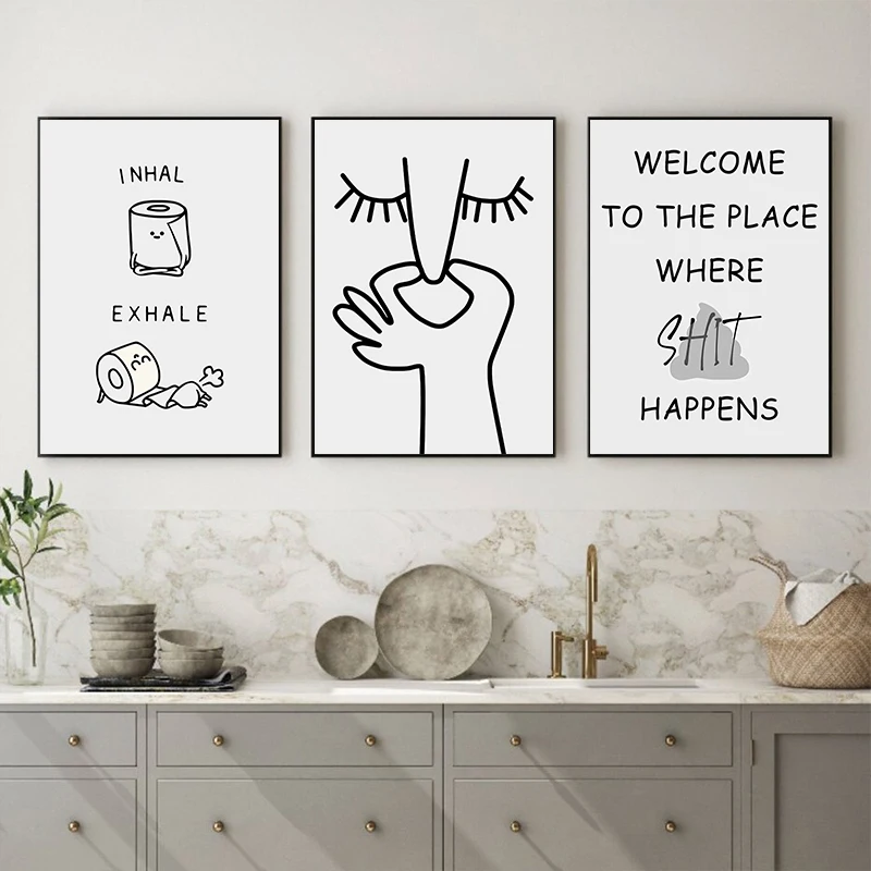 Pintura-abstrata-da-lona-do-mau-cheiro-do-humor-cartaz-engra-ado-do ...