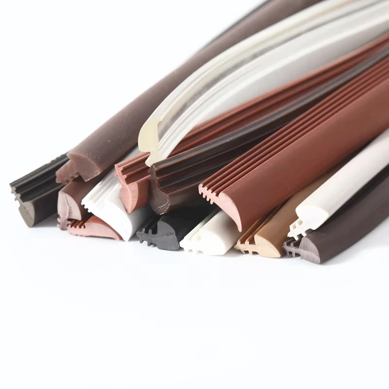 Rubber Seal Strip Wooden Door Slot Groove Seals Perimeter Bumpers Home ...