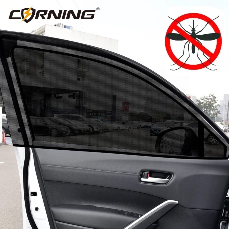 Car-Window-Screen-Door-Covers-Front-Rear-Side-Window-Sunshine-Cover ...