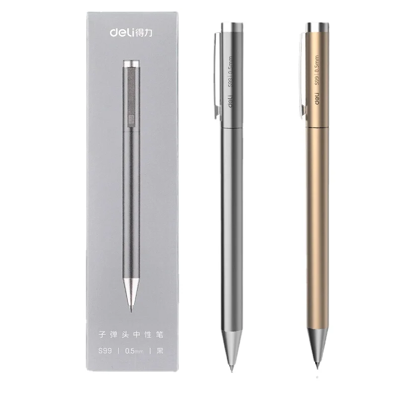 Metal Ballpen Signing Pen | Xiaomi Deli Metal Pens | Metal Writing Pen ...