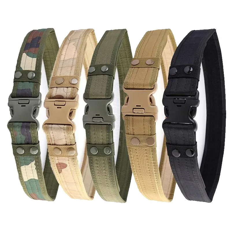 Mens Camouflage Combat Canvas Belts High Quality Quick Release Tactical ...