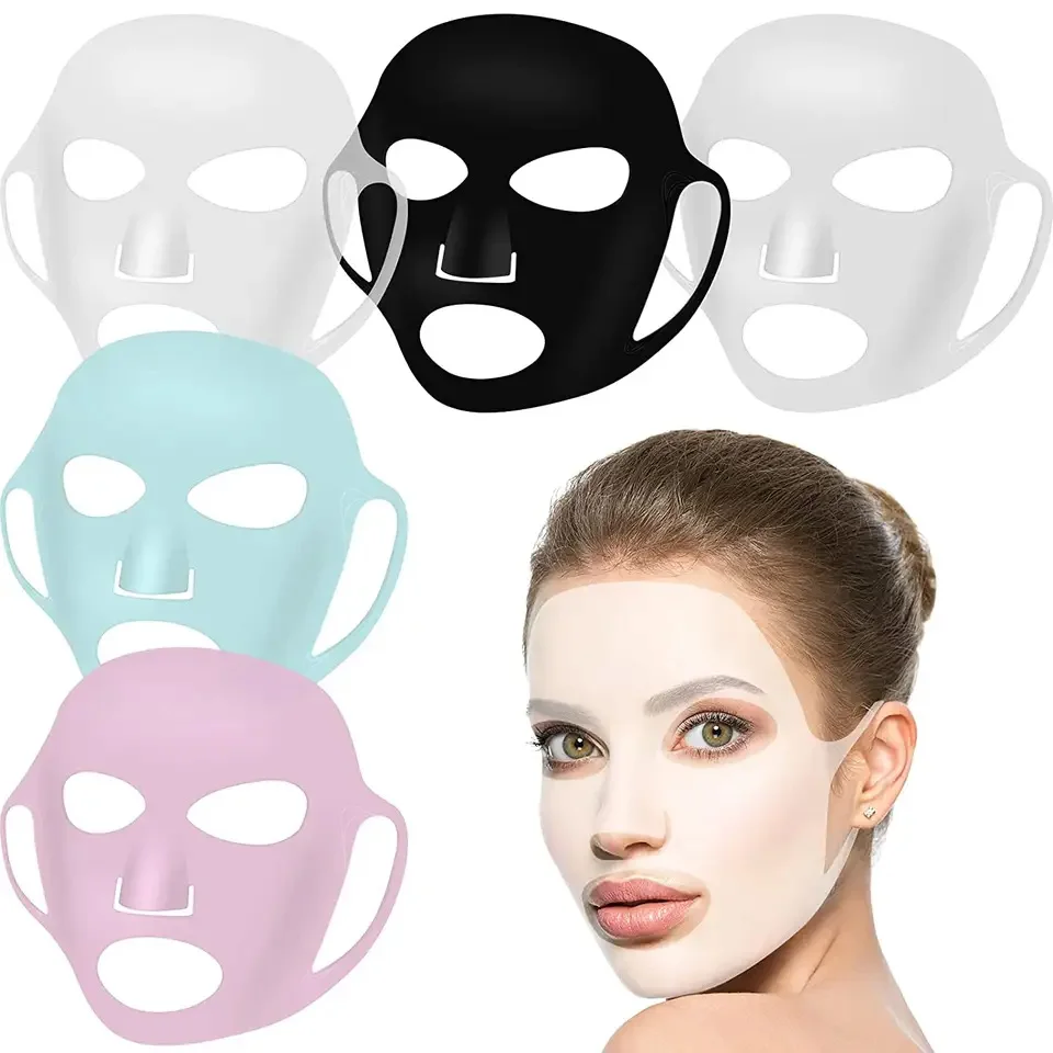 Skin-Care-Tool-Reusable-Silicone-Facial-Mask-Cover-Sheet-Mask-Holder ...