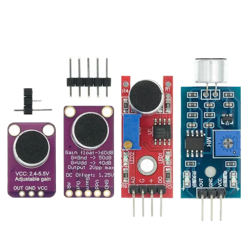 10pcs-Sound-Sensor-Module-Sound-Control-Sensor-MAX4466-MAX9814-Switch ...