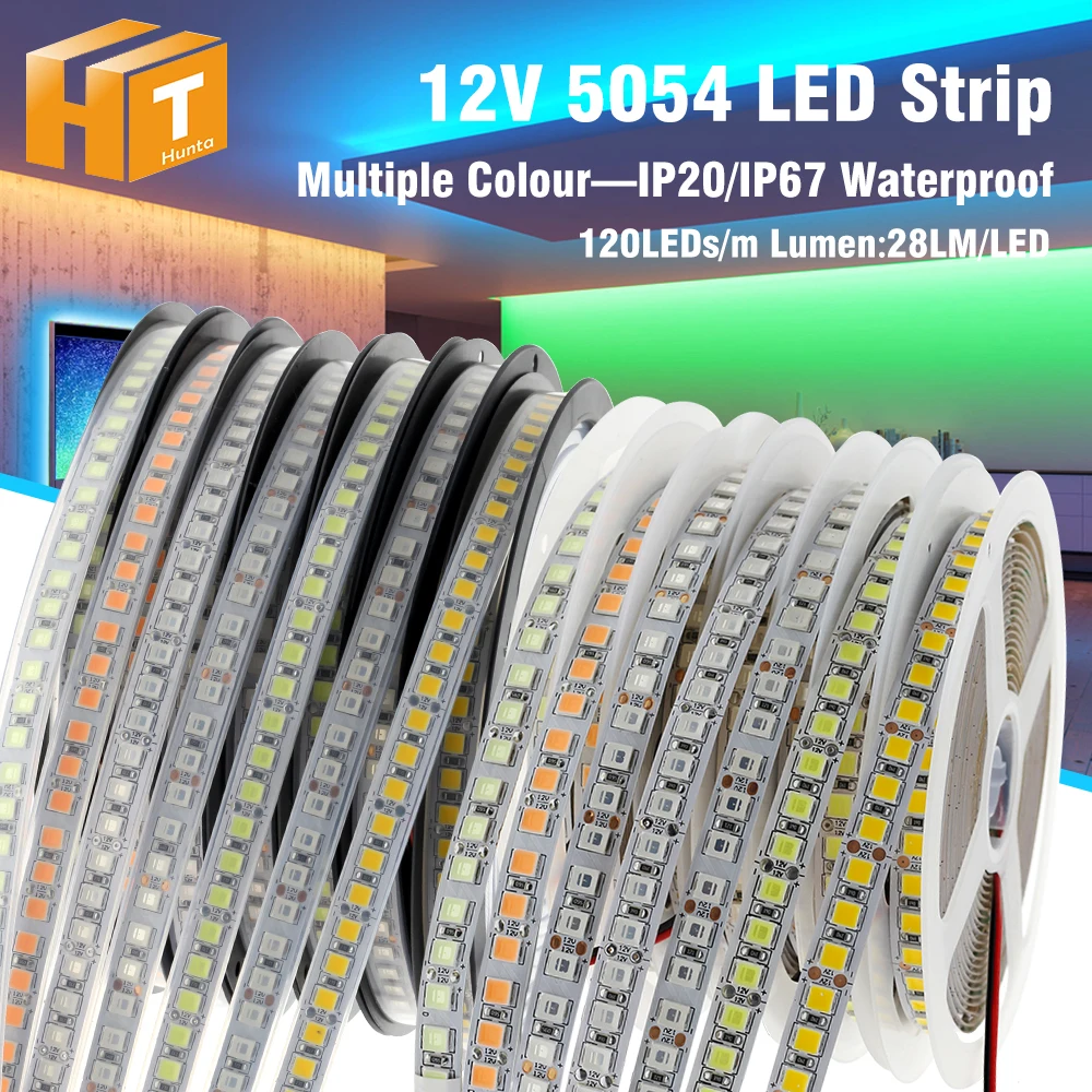 LED-Strip-5054-DC12V-120LEDs-m-High-Brightness-Flexible-Tape-Light ...