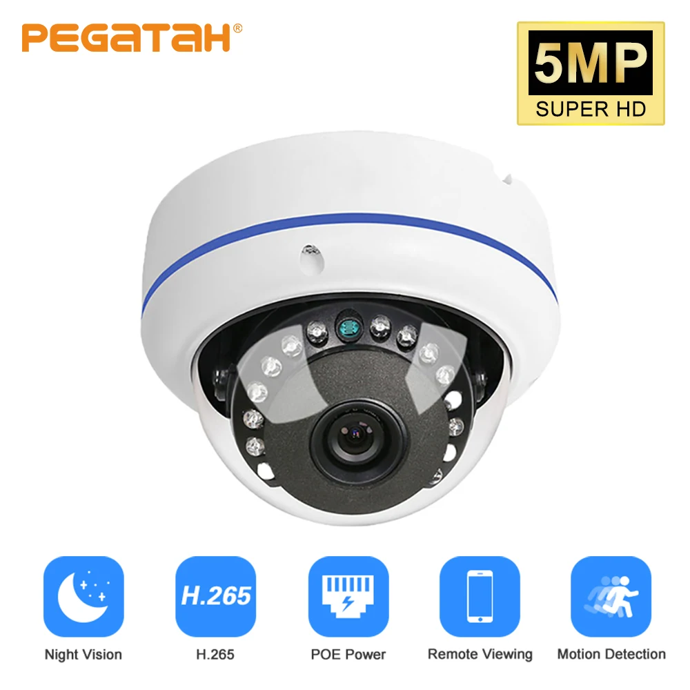 5MP-Mini-Dome-IP-Camera-Outdoor-IP66-IR-night-vision-H-265-Speed-Home ...