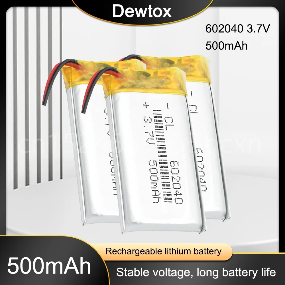 602040-3-7V-500mAh-Battery-Replacement-li-ion-Lipo-cells-Lithium-Li-Po ...
