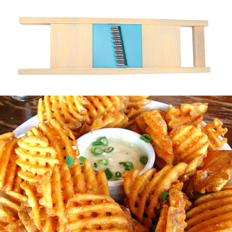 Wooden-Potato-Slicer-Cut-Potato-Grid-Artifact-Grid-Wipe-Grid-Knife ...