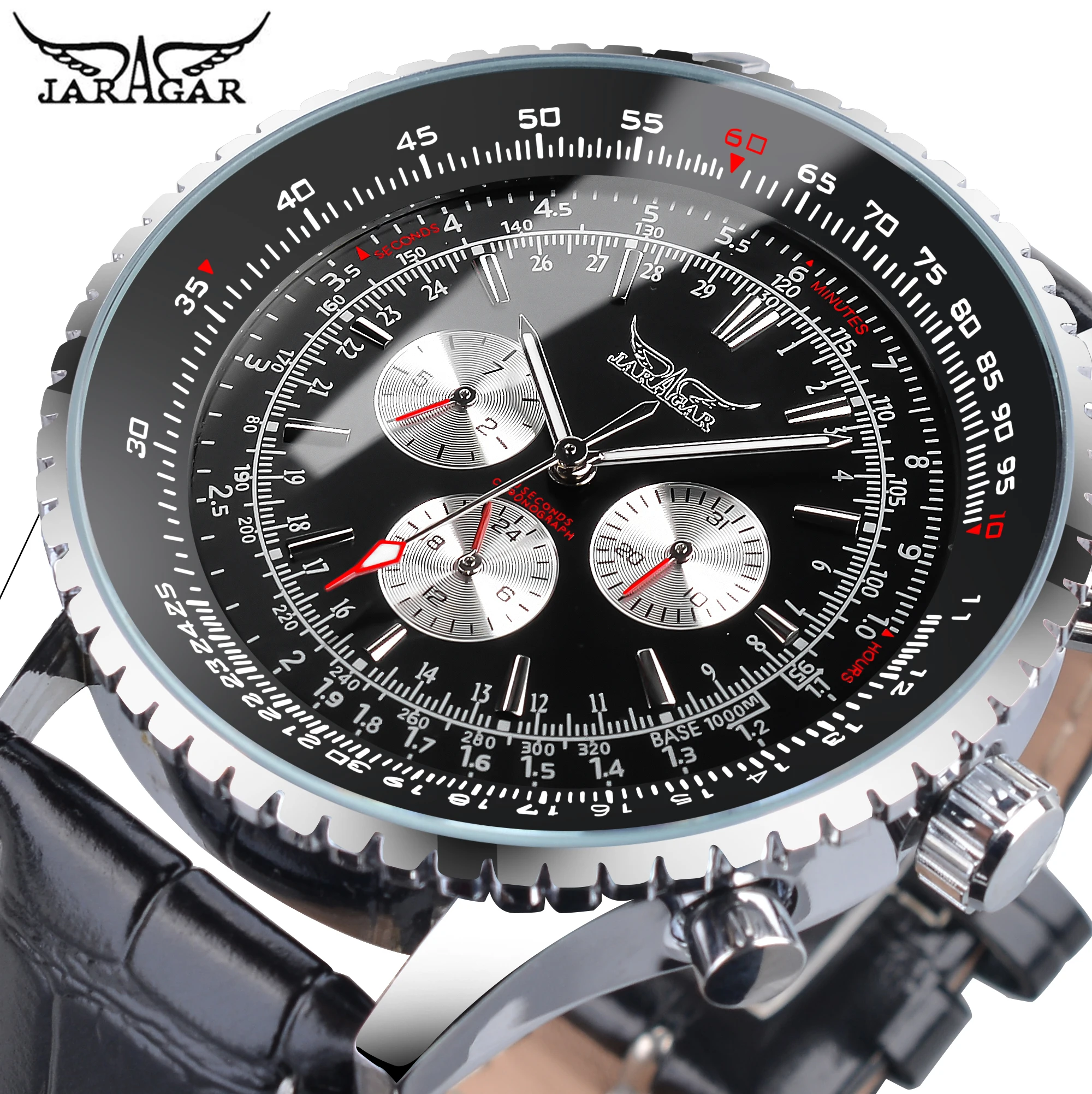 Jaragar-Reloj-Autom-tico-mec-nico-de-avigador-para-hombre-accesorio-de ...
