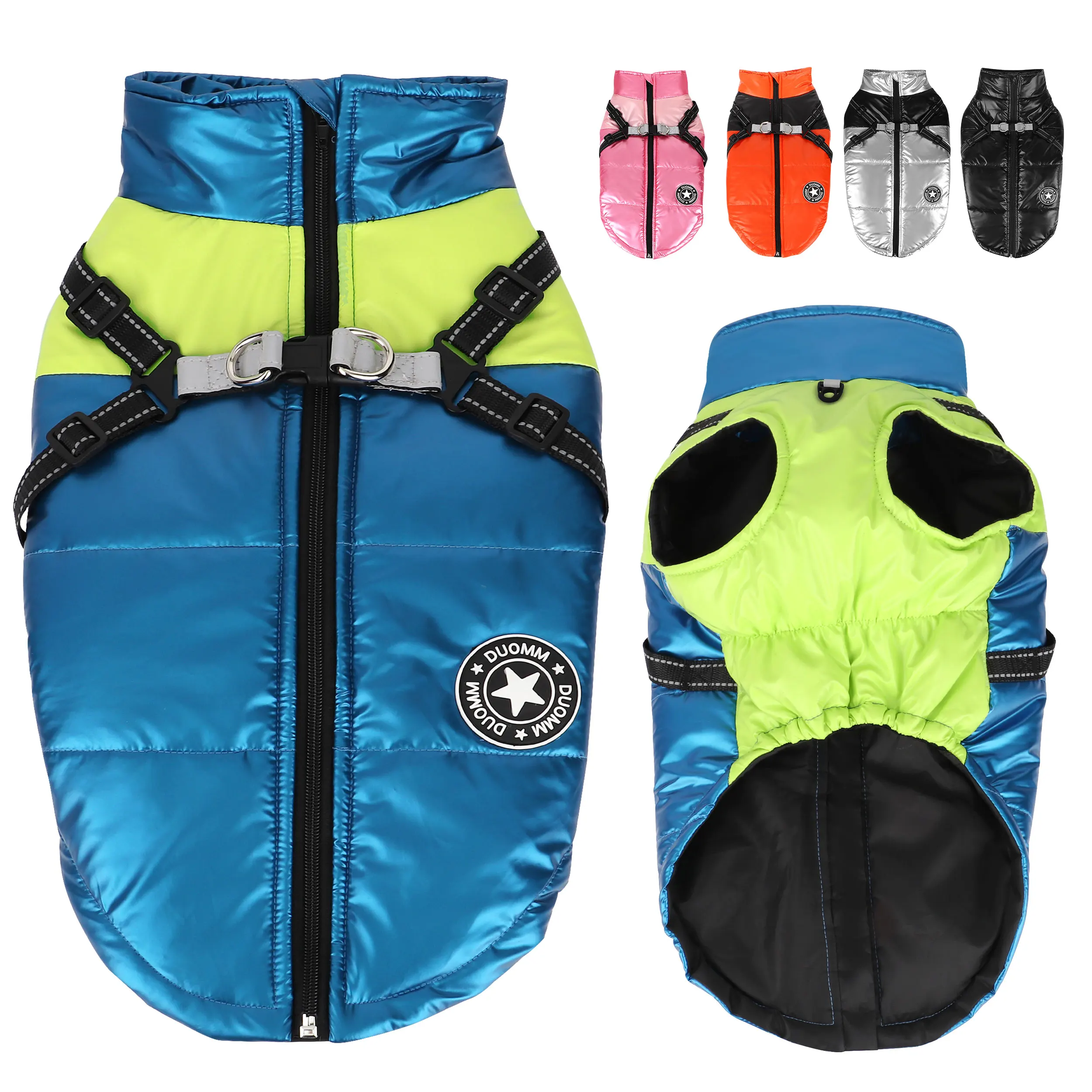 S-6XL-Winter-Warm-Pet-Dog-Jacket-Clothes-Waterproof-Big-Dog-Coat-Vest ...