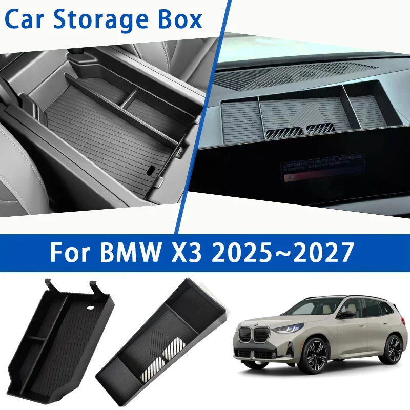 Car Storage Box For BMW X3 G45 G48 2025 2026 2027 Anti-slip Dashboard ...
