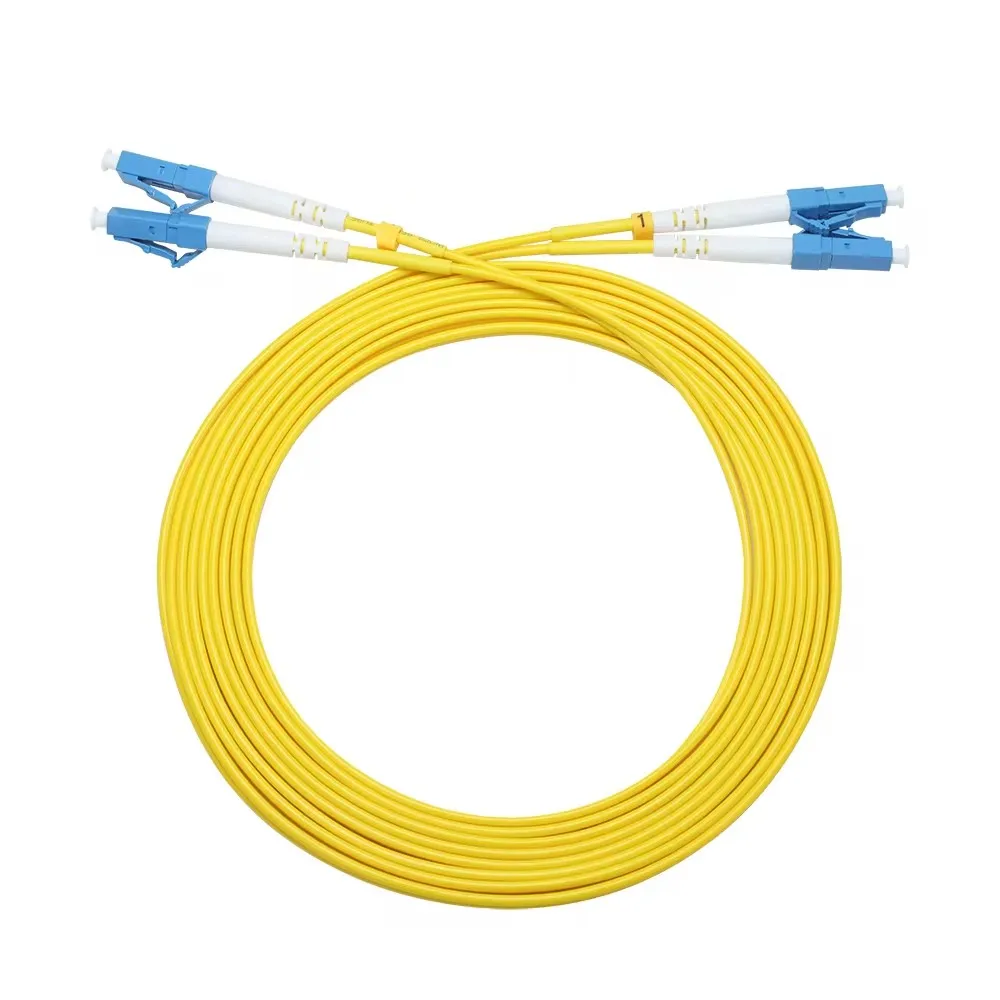10pcs LC/UPC-LC/UPC Single mode dual core fiber optic patch cord ...