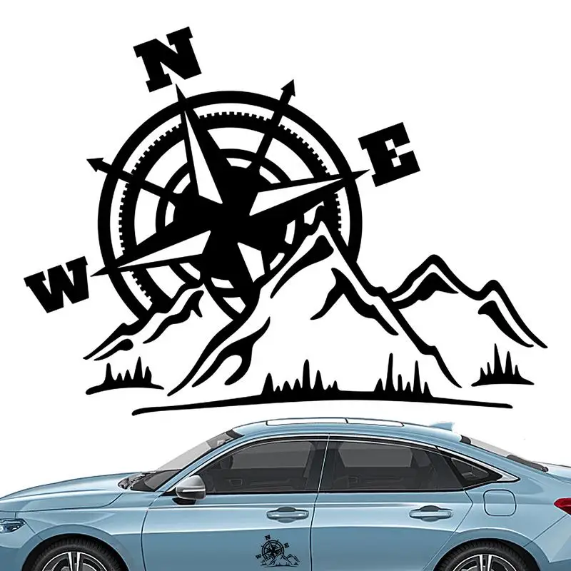 Motorcycle Sticker Compass Car Decals Motor Cross Adhesive Automotive ...