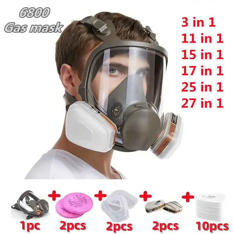 6800-Anti-Fog-Full-Face-Respirator-Gas-Mask-Industrial-Painting ...