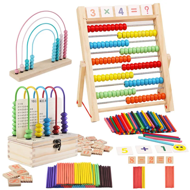 Montessori-Math-Toys-Wooden-Abacus-Addition-Subtraction-Arithmetic ...