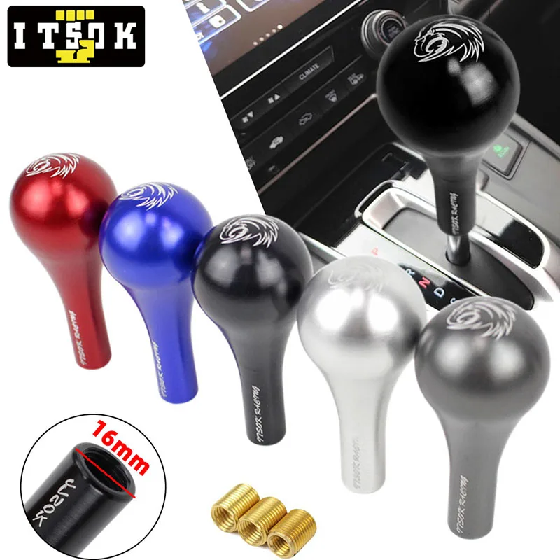 ITSOK-Stainless-Steel-Gear-Shift-Knob-10cm-JDM-Tuning-Sports-Drift-Rally-Universal-Shifter-Lever ...