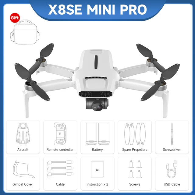 FIMI X8 Mini Drone 4K Camera Drones Helicopter Professional Quadcopter ...