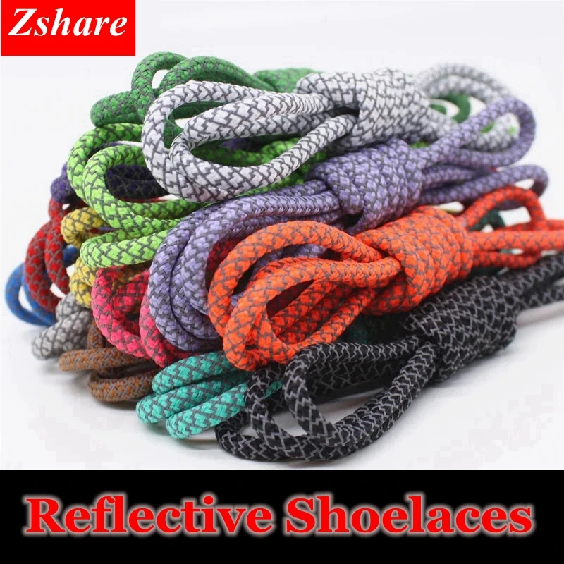 1Pair-19-Colors-3M-Reflective-Shoelaces-Round-Sneakers-Shoe-Laces-Kids ...