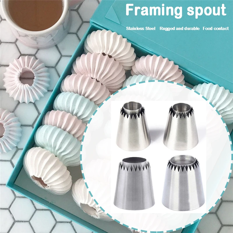 Icing Piping Nozzles Stainlessl Steel Sultan Tube Cookie Biscuit ...