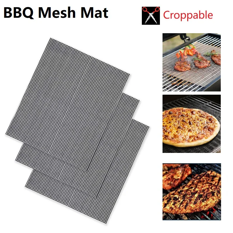Non-Stick-Barbecue-Mesh-Mat-Reusable-Heat-Resistance-Bbq-Baking-Net-Pad ...