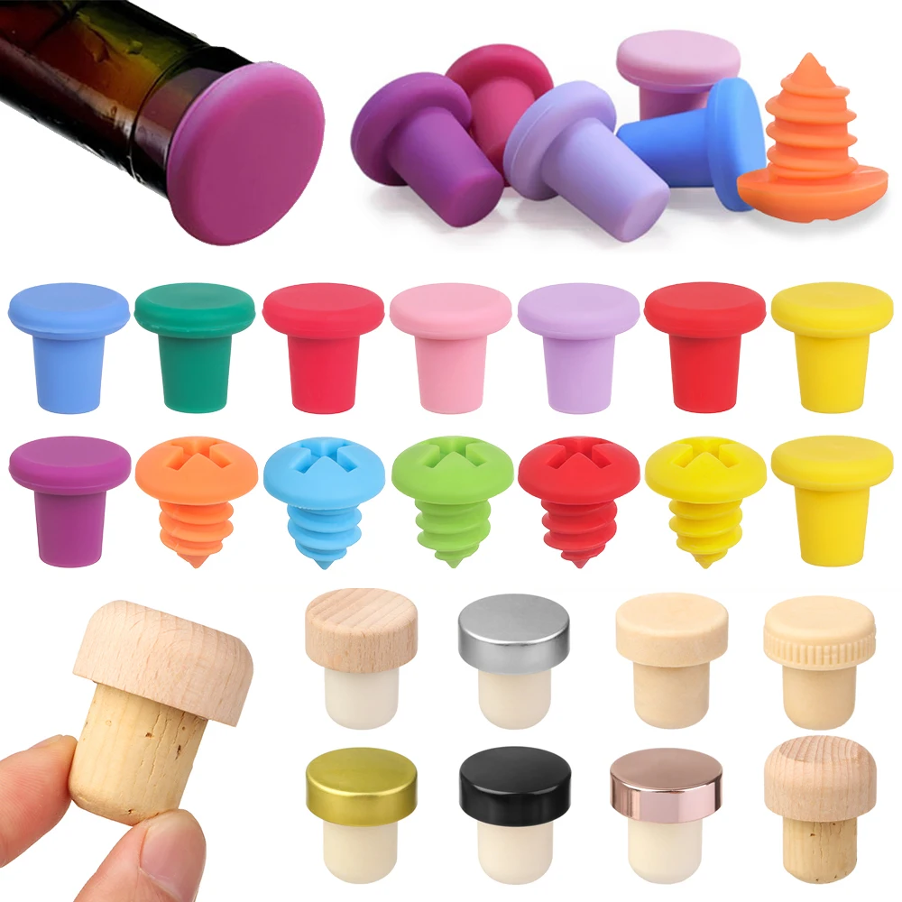 Stopper Silicone Wine Bottles | Reusable Silicone Bottle Cap - Reusable ...