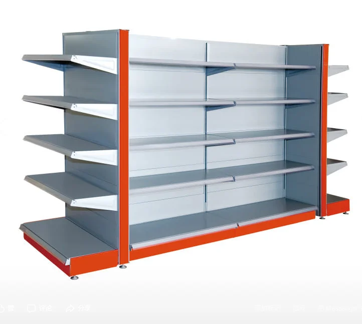 Multilayer Pos Metal Supermarket Shelves Adjustable Steel Shelves ...