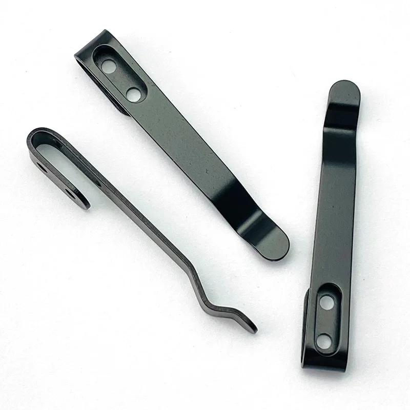 1PC Pocket Knife Clip Stainless Steel Back Clip with 3 Screws For ...