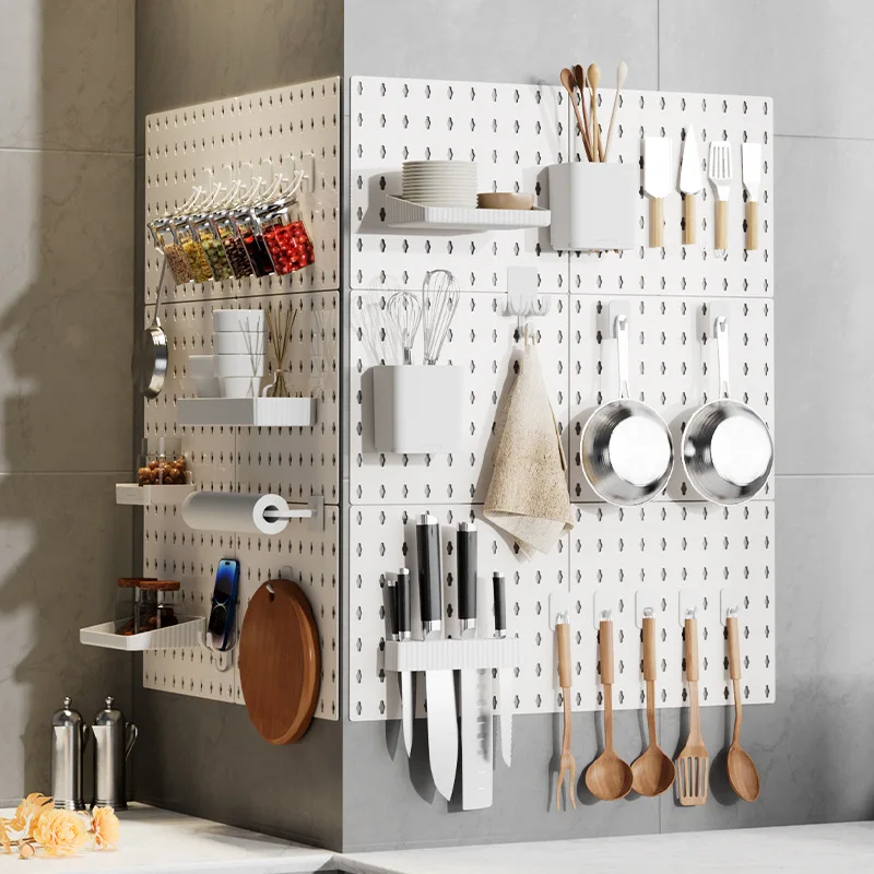 Diy kitchen Organizer Pegboard Accessories Pegboard Wall Organizer ...