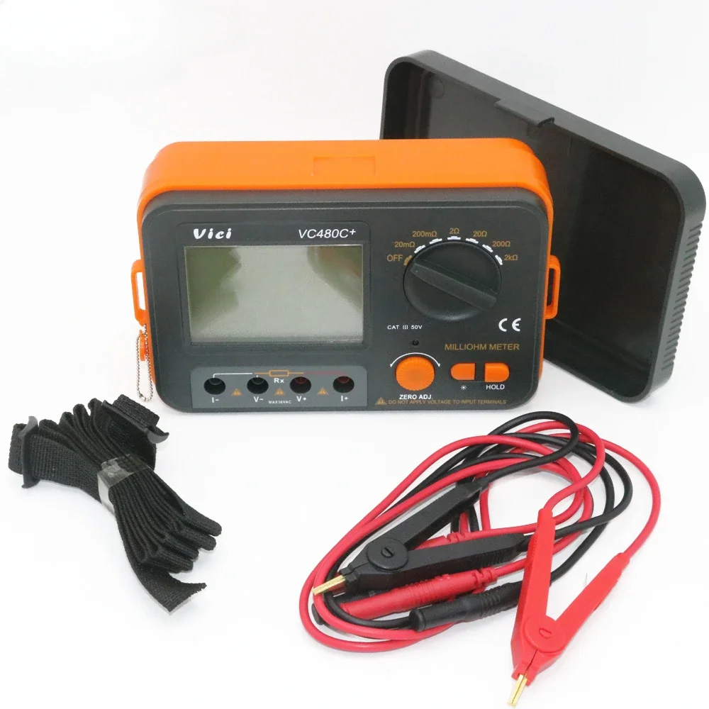 VC480C-Digital-Milliohm-Meter-Precision-Low-Resistance-Tester-6-Ranges ...