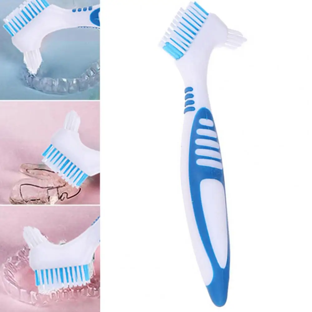 Versatile-Denture-Brush-Double-Side-Cleaning-Denture-Plastic-Double ...